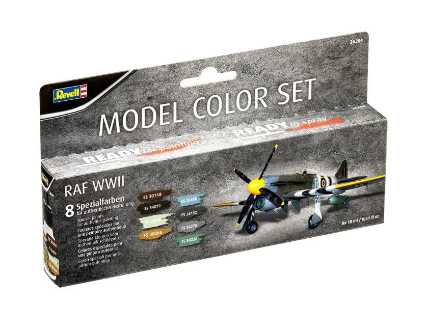 Model Color: WWII RAF Aircraft Acrylic Paint Set (8 Colors) 18ml ...