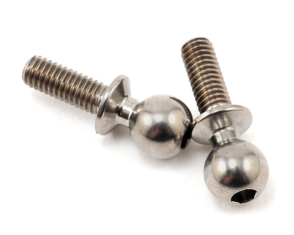 8mm Factory Team Heavy Duty Titanium Ball Stud Set (2) - Get A Hobby