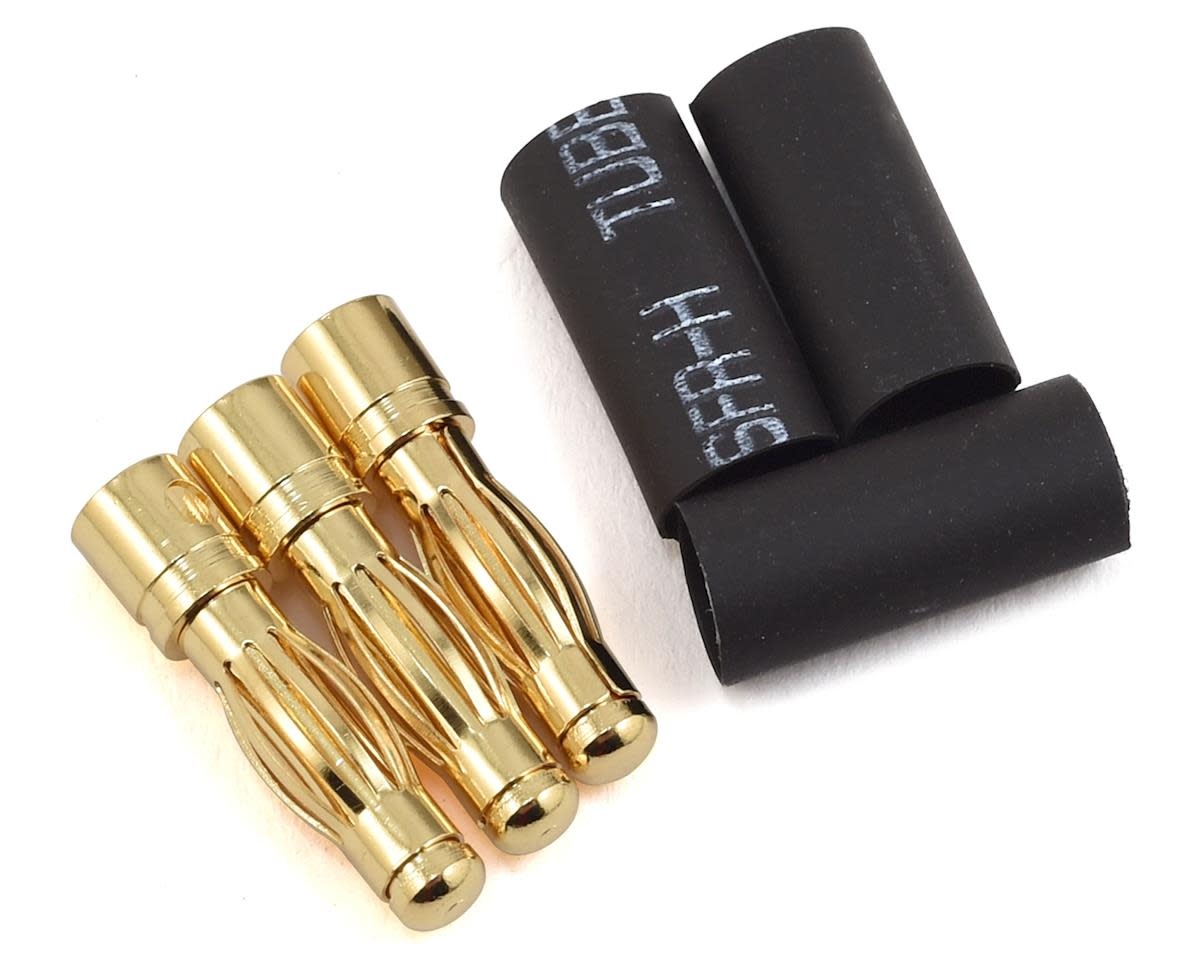 4mm Serrated Male Bullet Connector (3 Male) - Get A Hobby