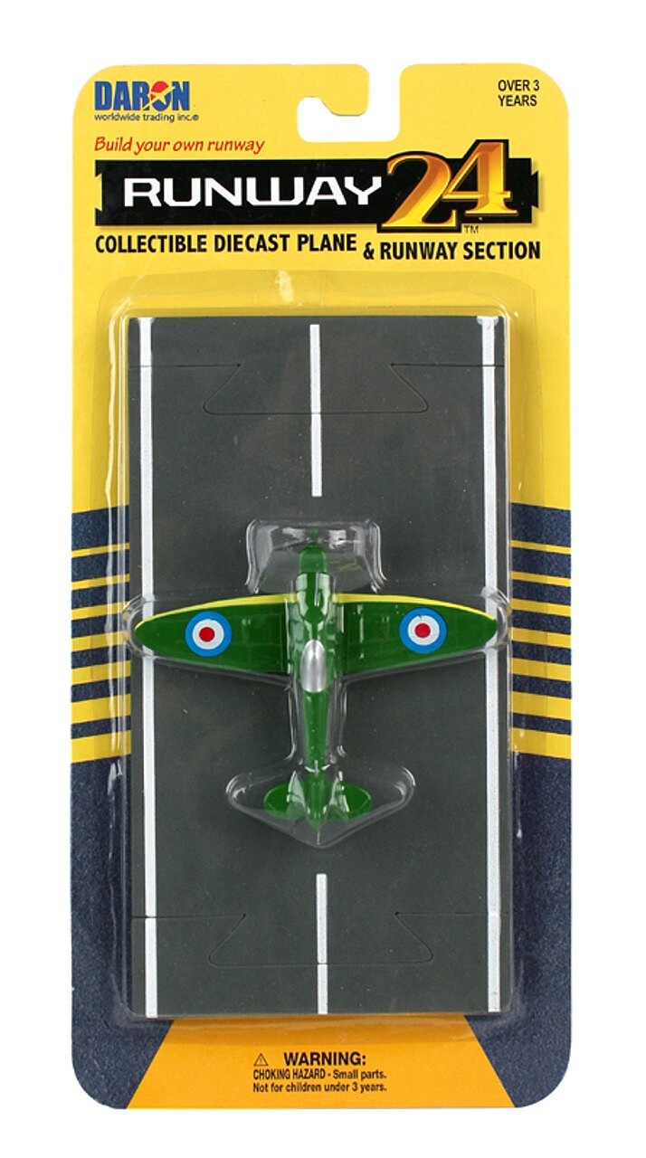 Runway 24 Spitfire (Green Camo) WWII RAF Plane - Get A Hobby