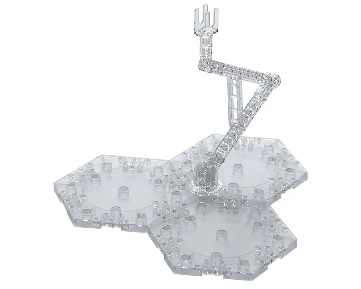 Action Base 4 Display Stand (Clear) For Gundam Model Kits - Get A Hobby