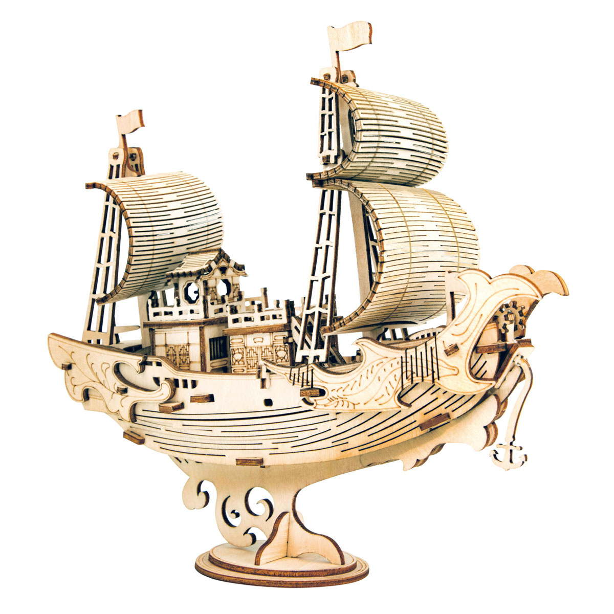 Classic 3D Wood Puzzles; Diplomatic Ship - Get A Hobby