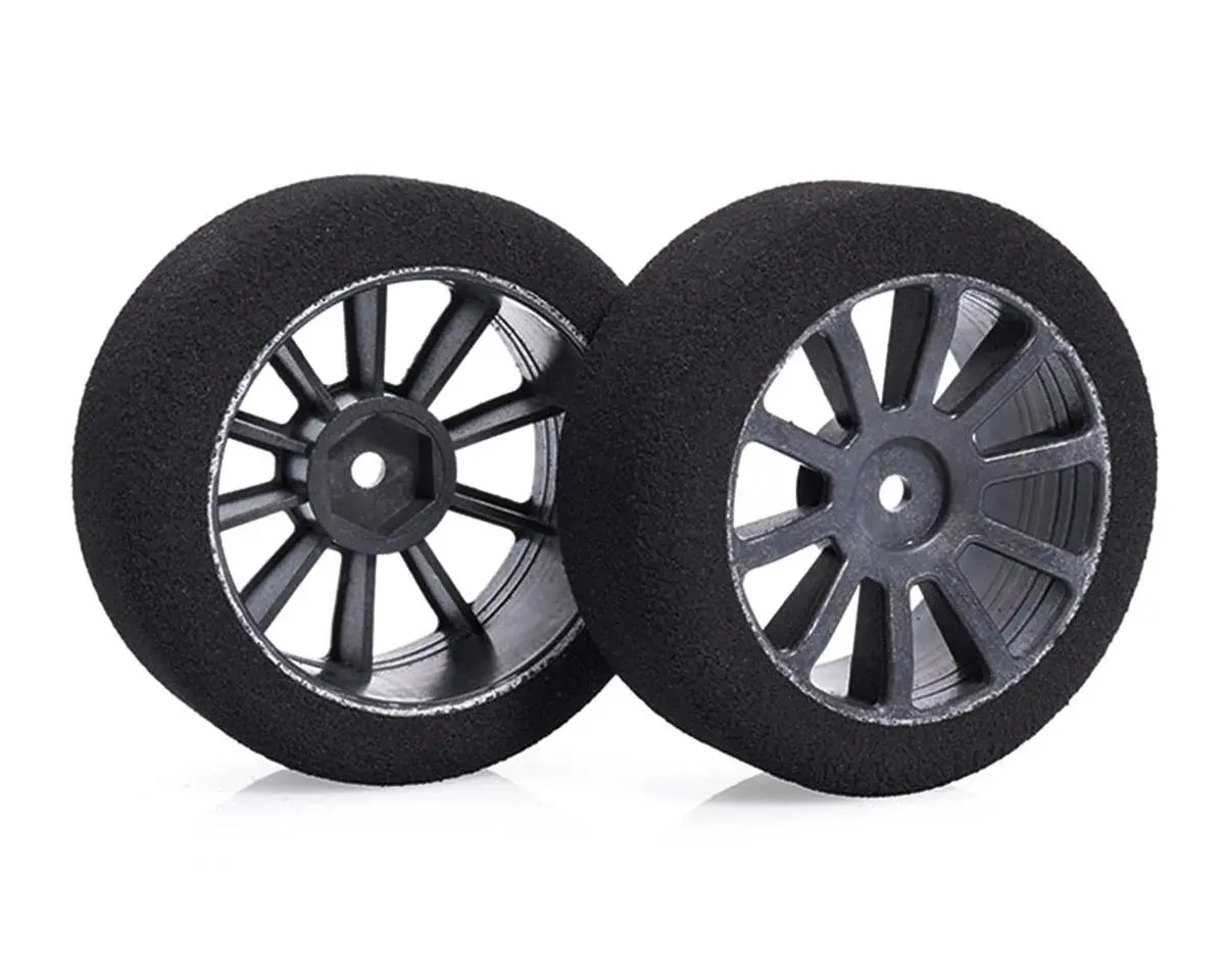 26mm 1/10 foam Front Tires (Air Carbon Rims) X2 12mm hex 32/40 Shore ...