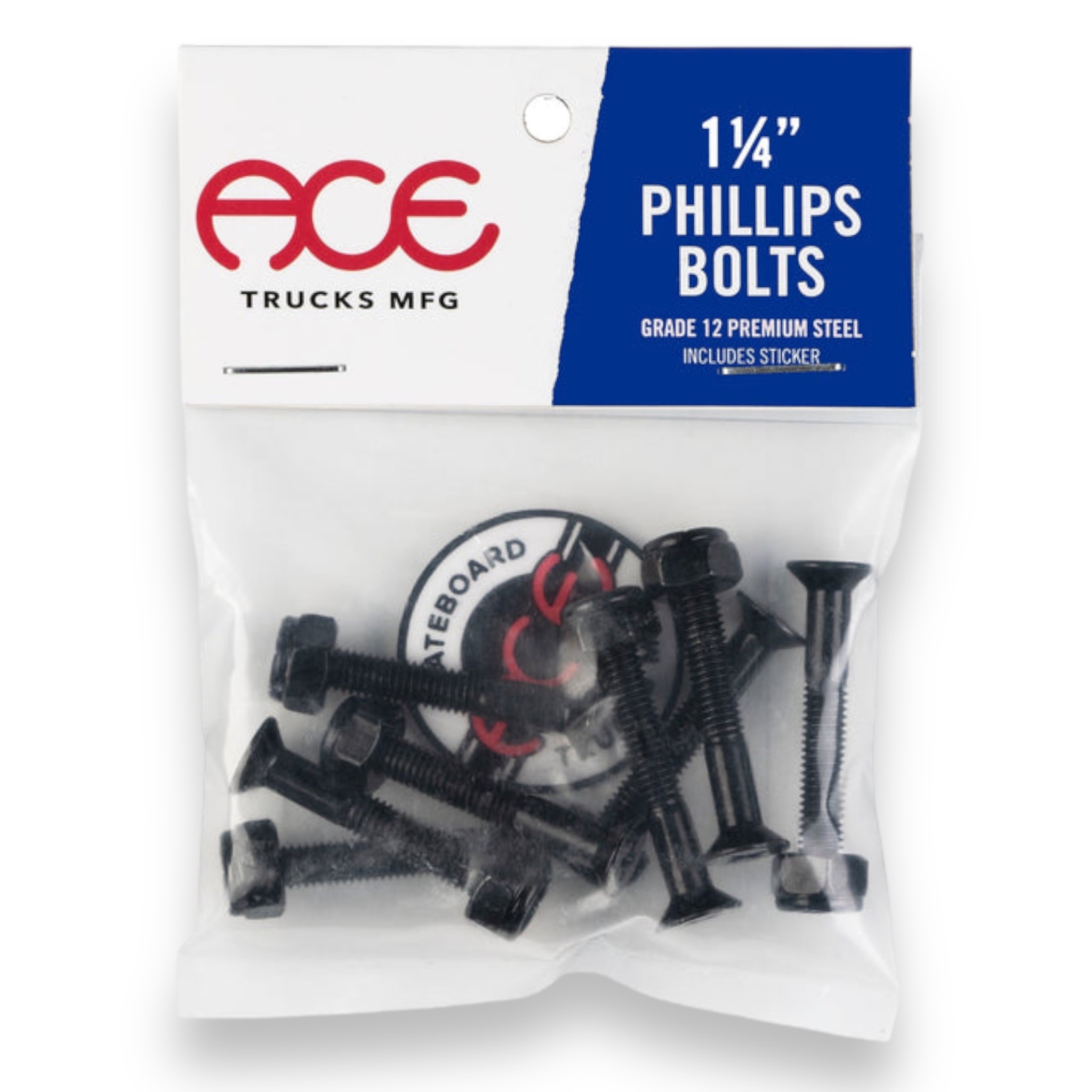 Ace Bolts Phillips 1.25” - Post Modern Skate Shop