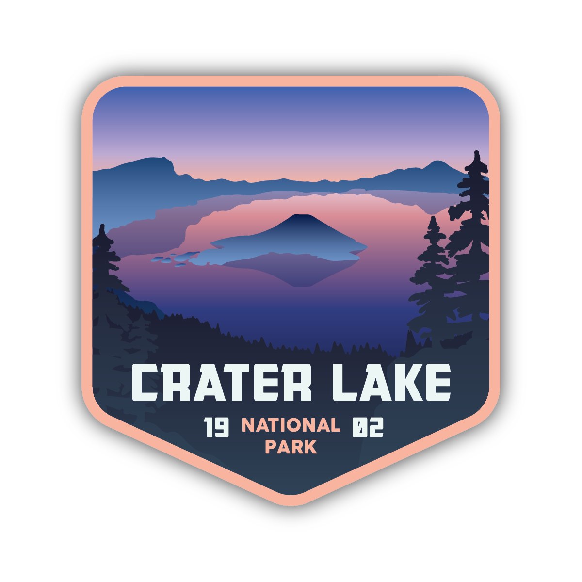Crater Lake Sticker - Pico's Worldwide