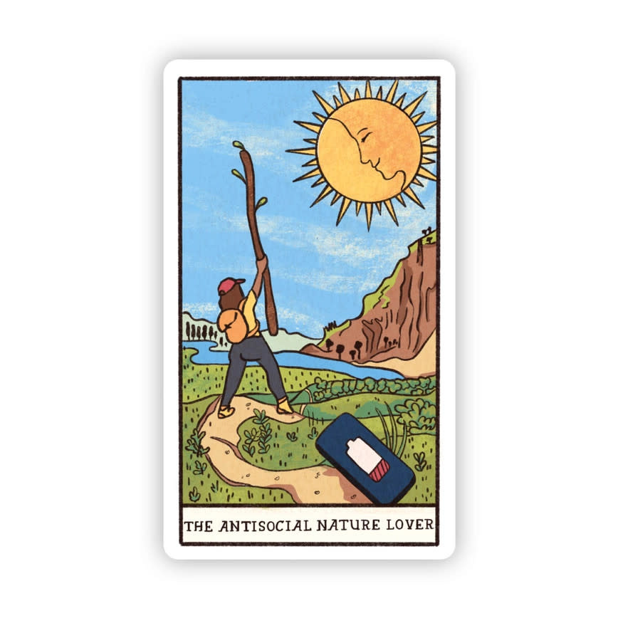 Anti Social Tarot Sticker - Pico's Worldwide