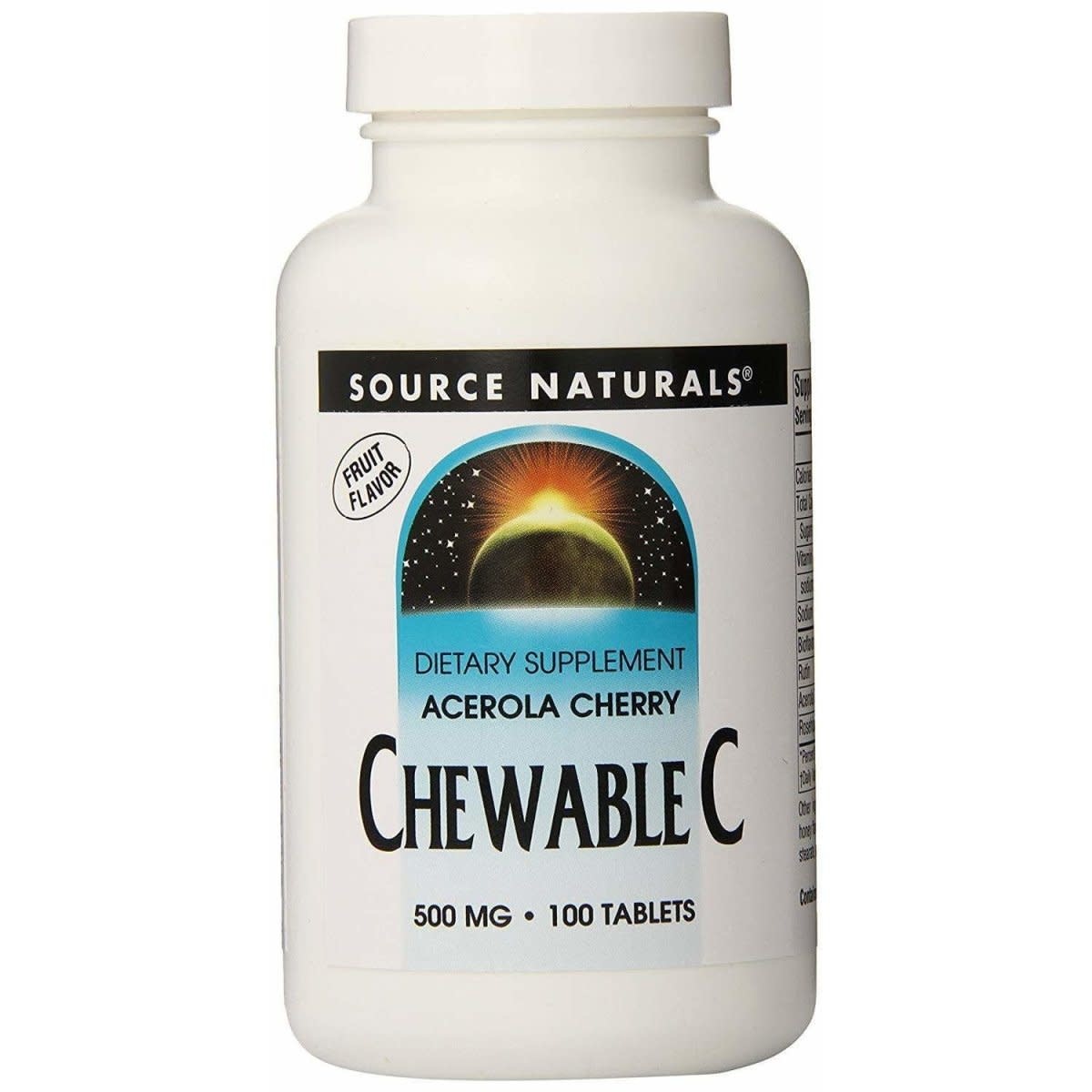 Chewable C 500mg (100chew) Source Naturals - Nature's Discount