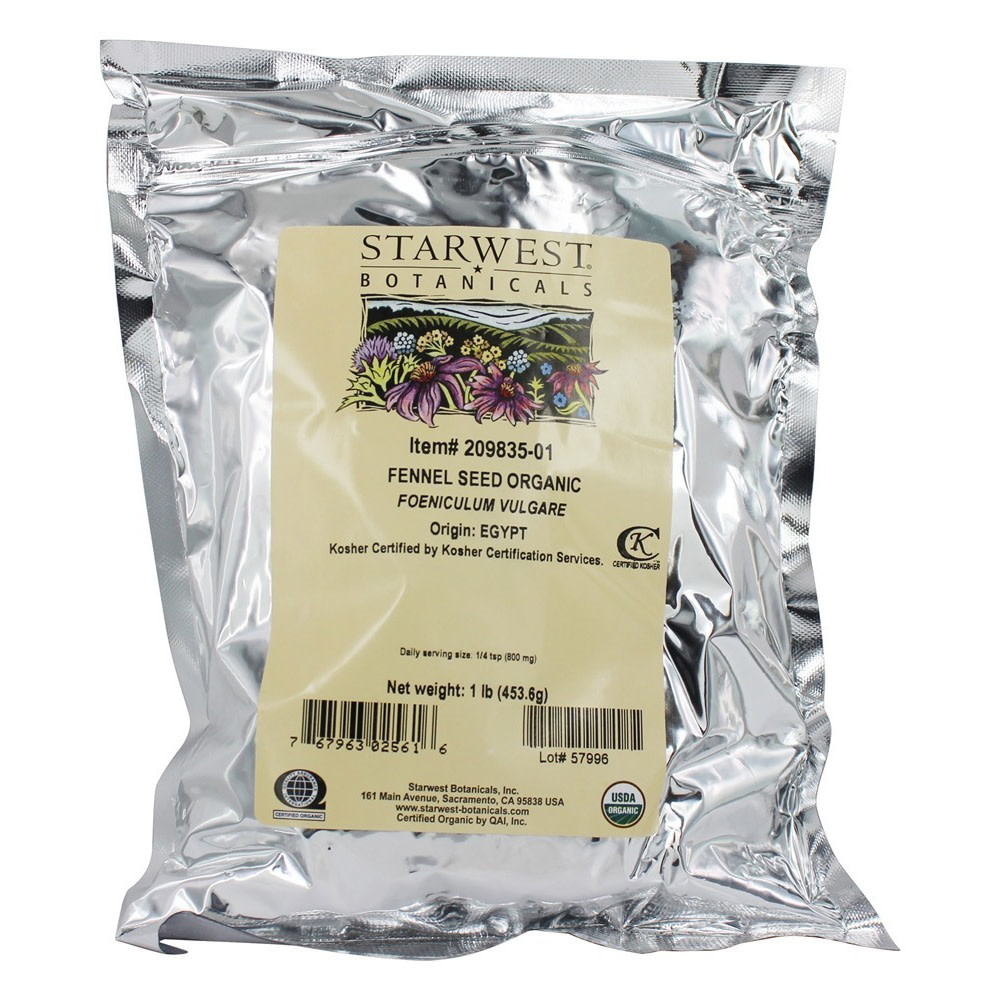 Starwest Organic Fennel Seed (1lb) Starwest - Nature's Discount