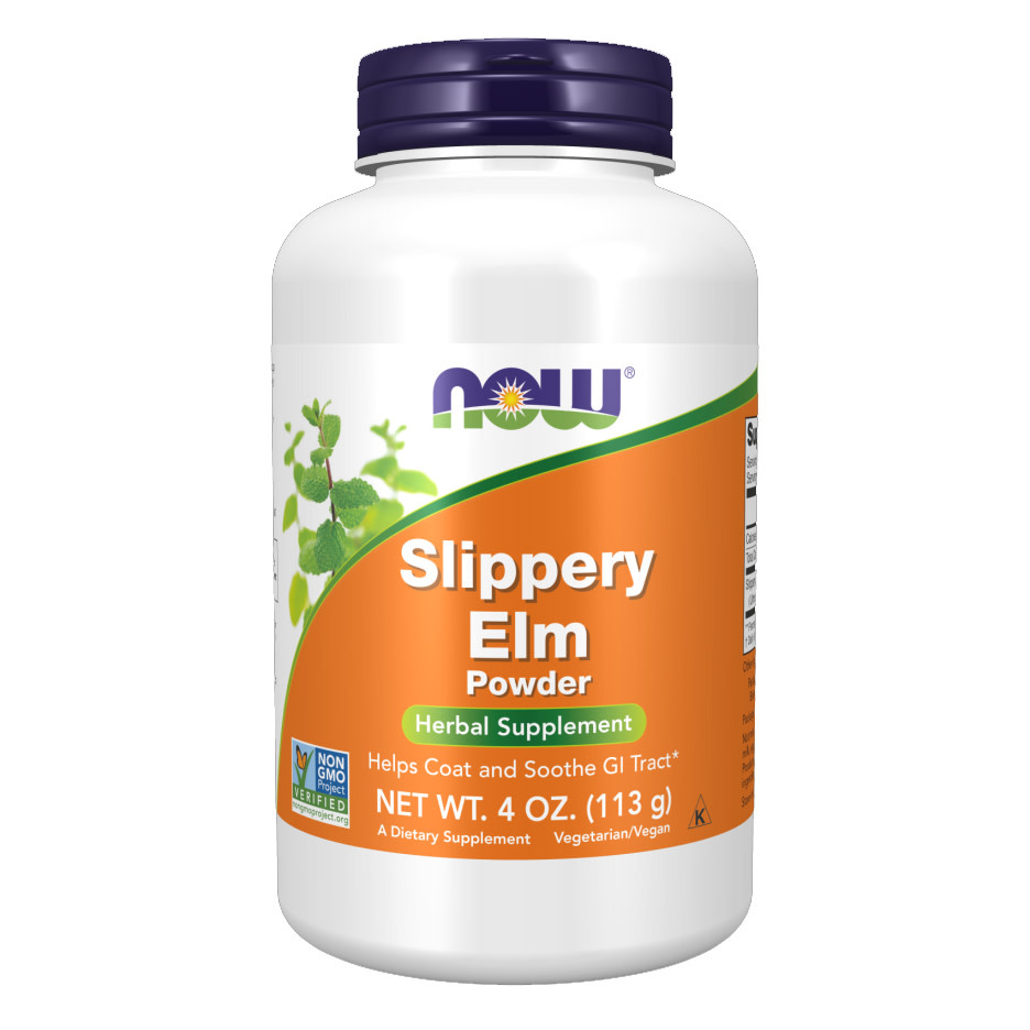 Slippery Elm Powder (4oz) NOW - Nature's Discount