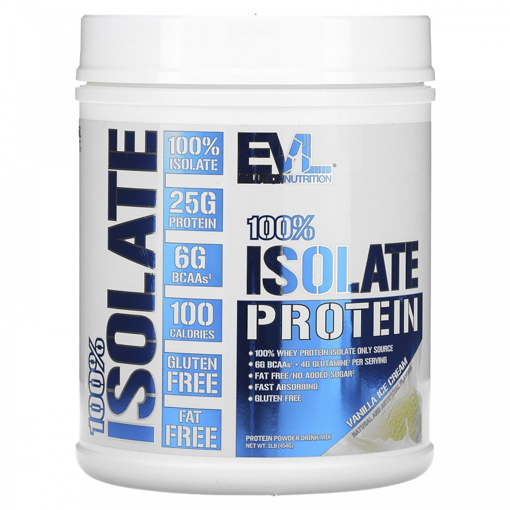 100% Isolate Protein Vanilla (1lb) EVL - Nature's Discount