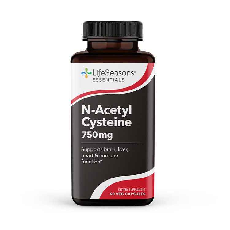 N-Acetyl Cysteine 750mg (60vcaps) LifeSeasons - Nature's Discount