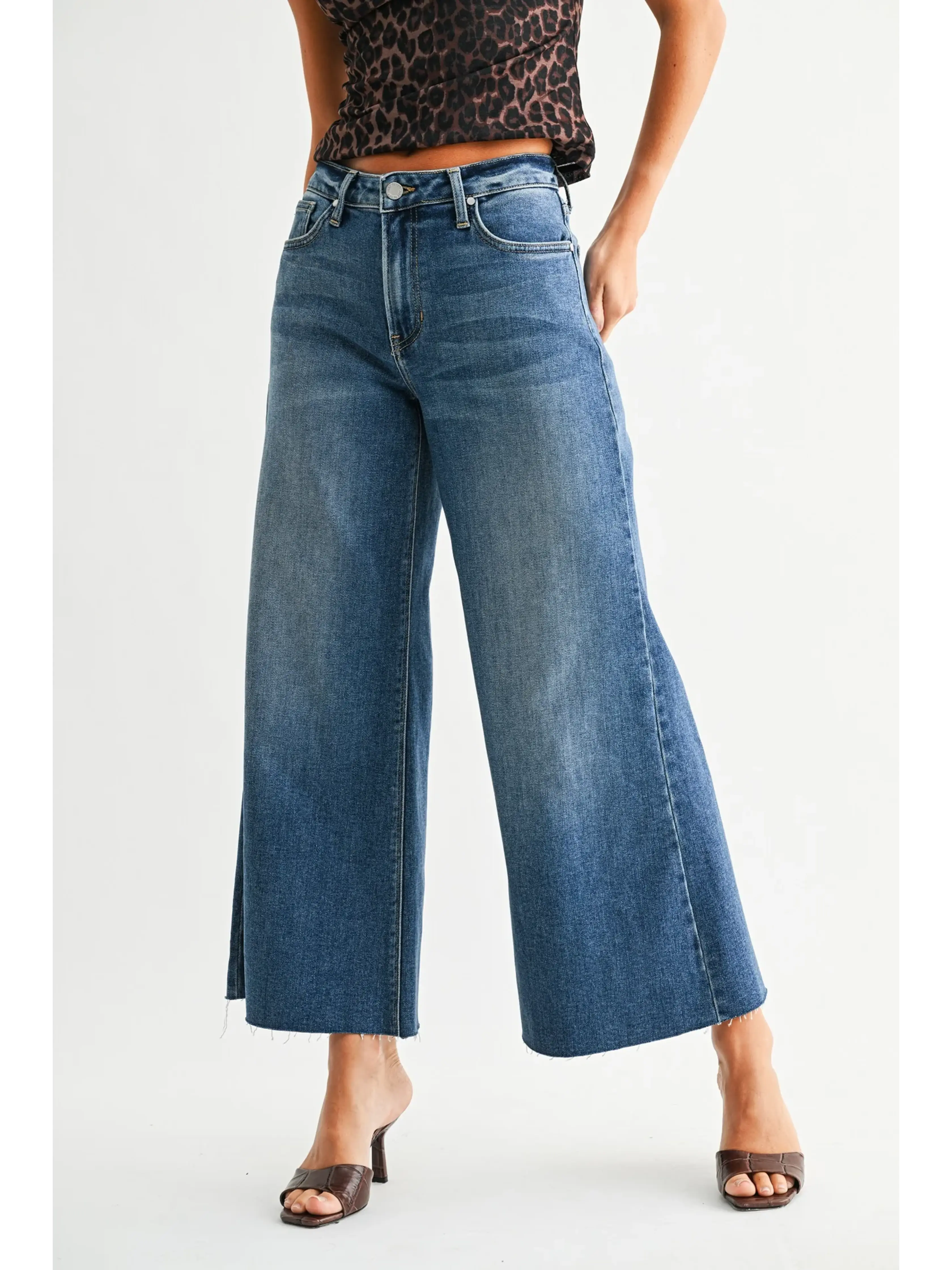 Wide Leg Flare Crop - Love, Charlie