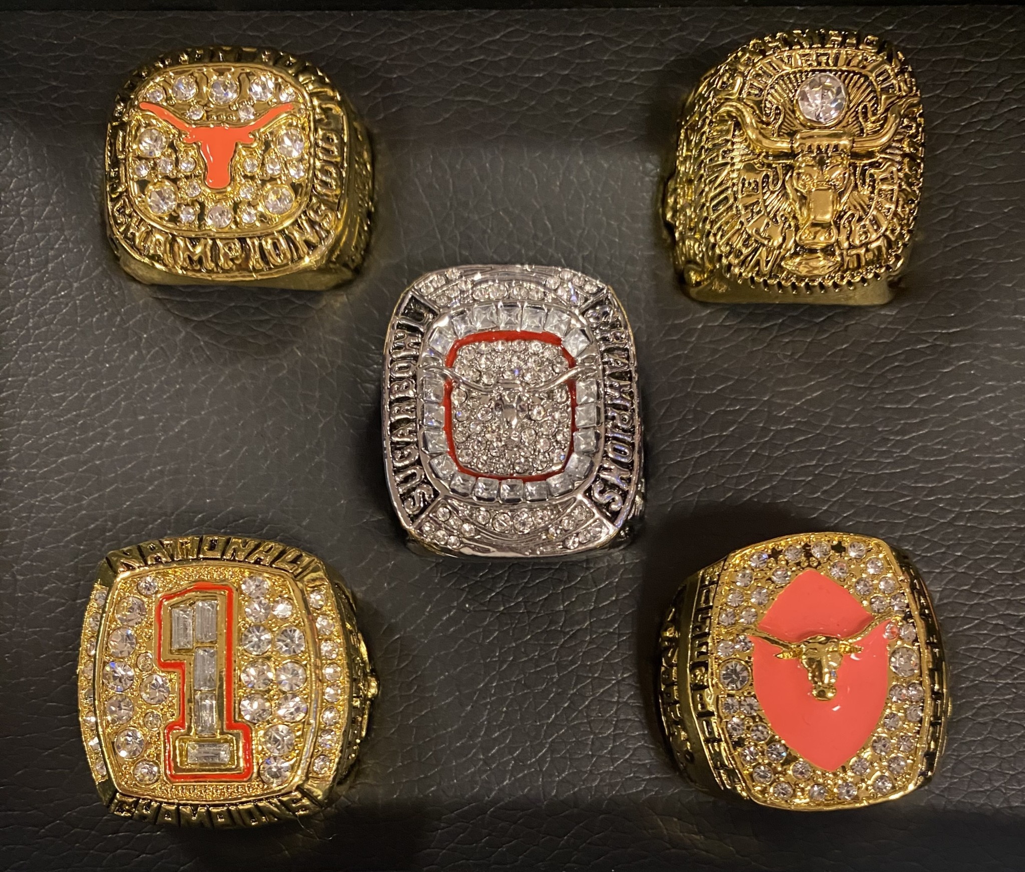 Texas 5 Ring Set - Man Cave Memorabilia