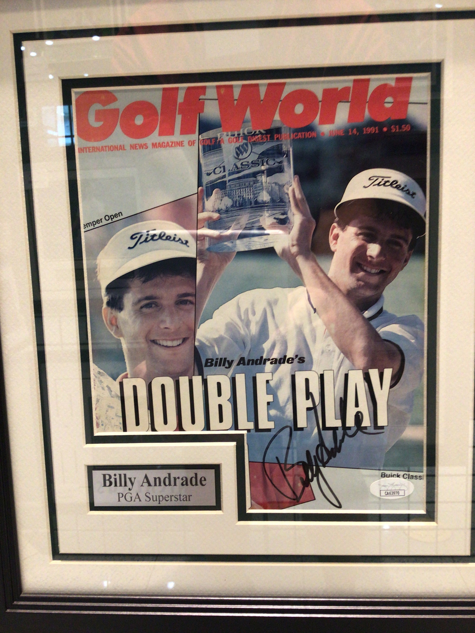 Billy Andrade Magazine - Man Cave Memorabilia