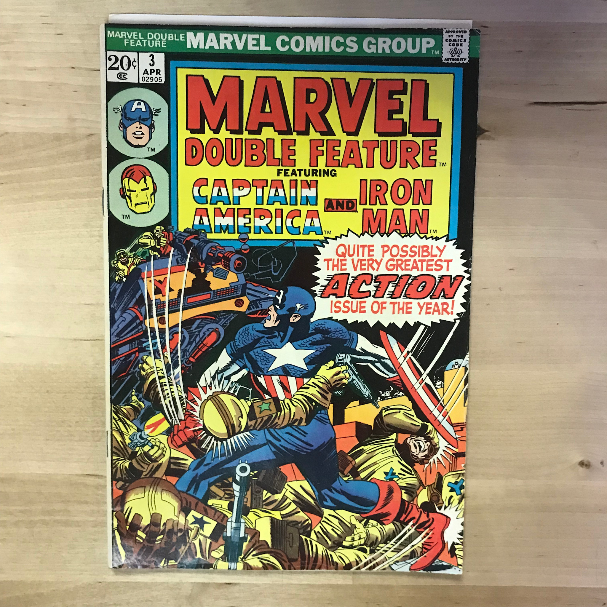 Marvel Double Feature - Captain America / Iron Man - #03 April 1974 ...