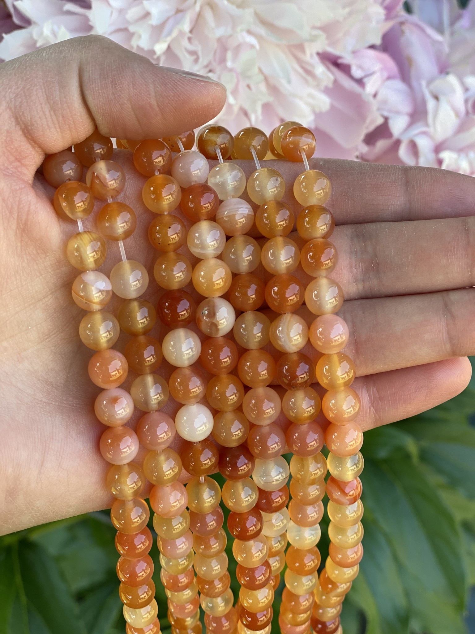 Carnelian Beads Polished 15