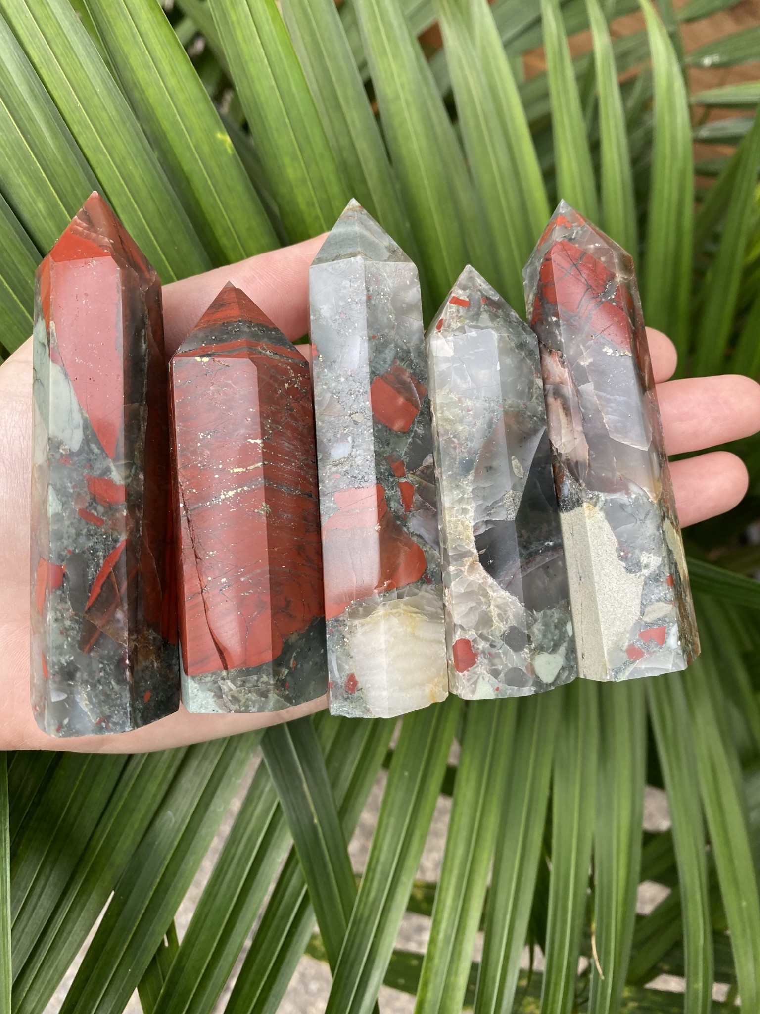 African Bloodstone Point, Size Large [75-99gr] - The Raw Rock Shop Inc.