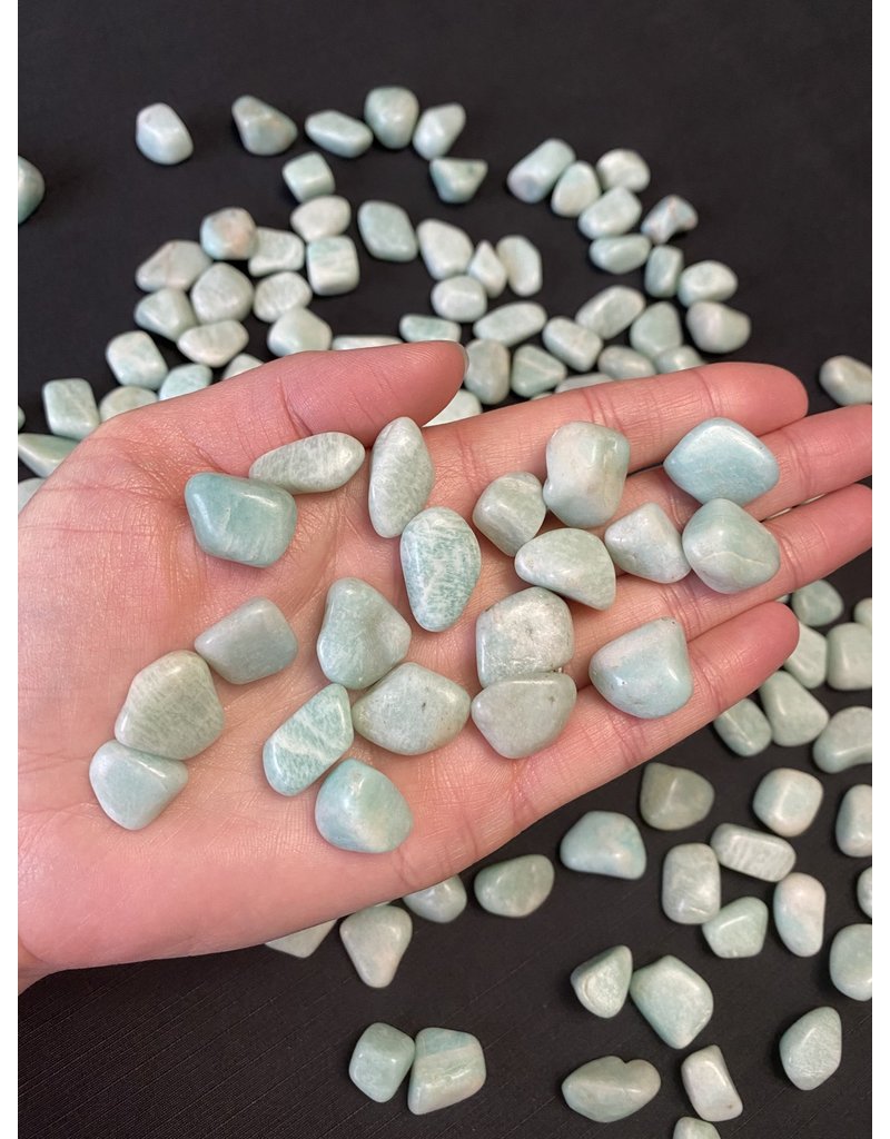 Amazonite Tumbled Stones, Polished Amazonite, Grade A; 4 sizes ...