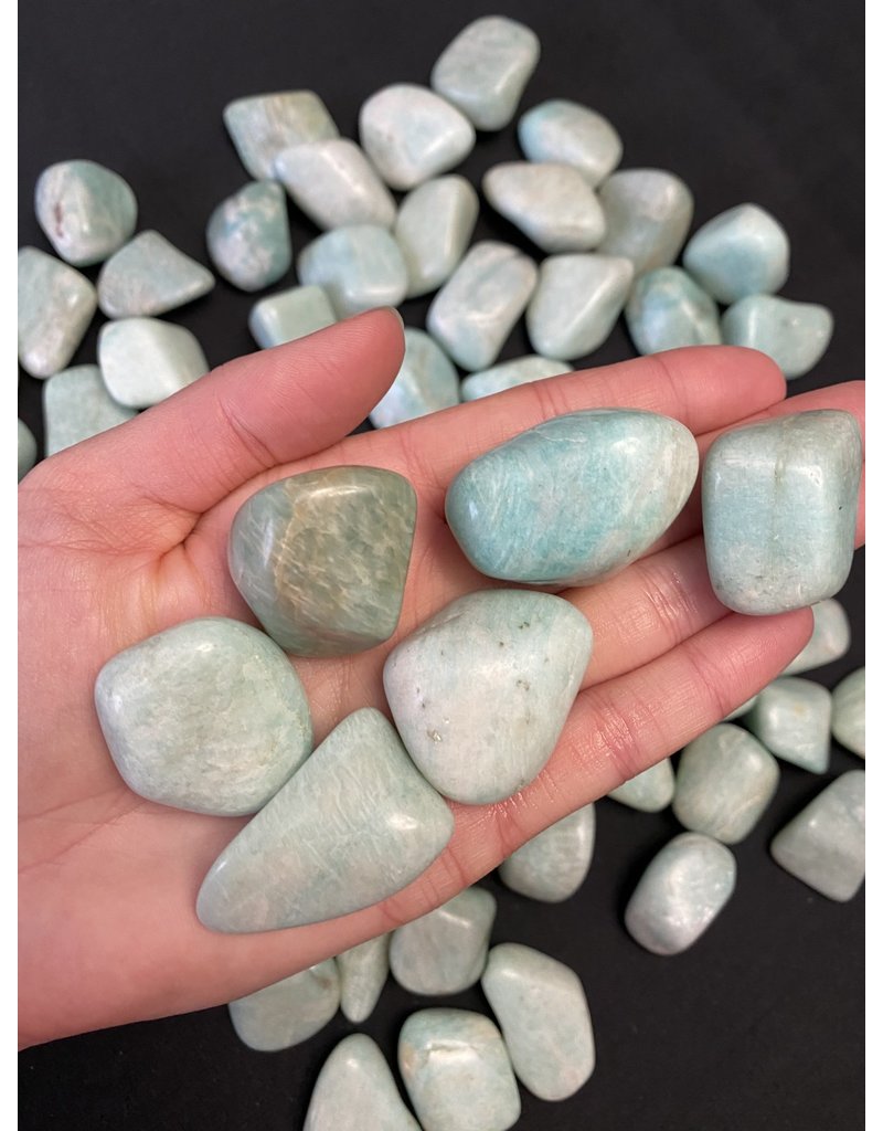 Amazonite Tumbled Stones, Polished Amazonite, Grade A; 4 sizes ...