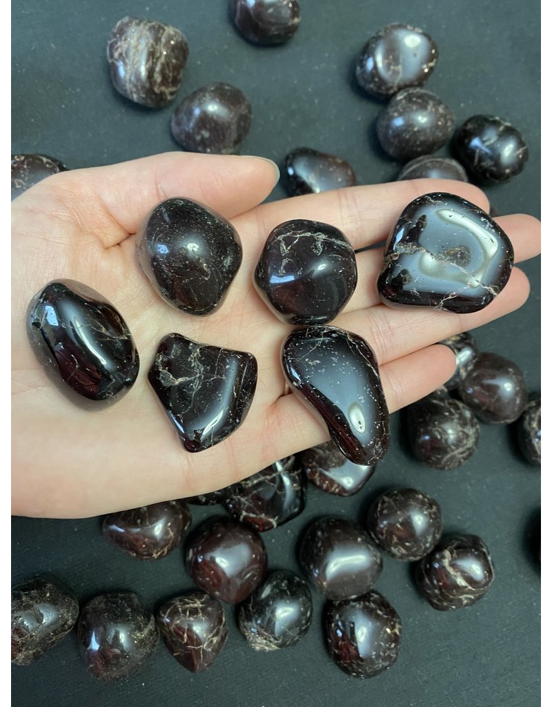 Garnet Tumbled Stones, Polished Garnet, Grade A; 4 sizes available ...