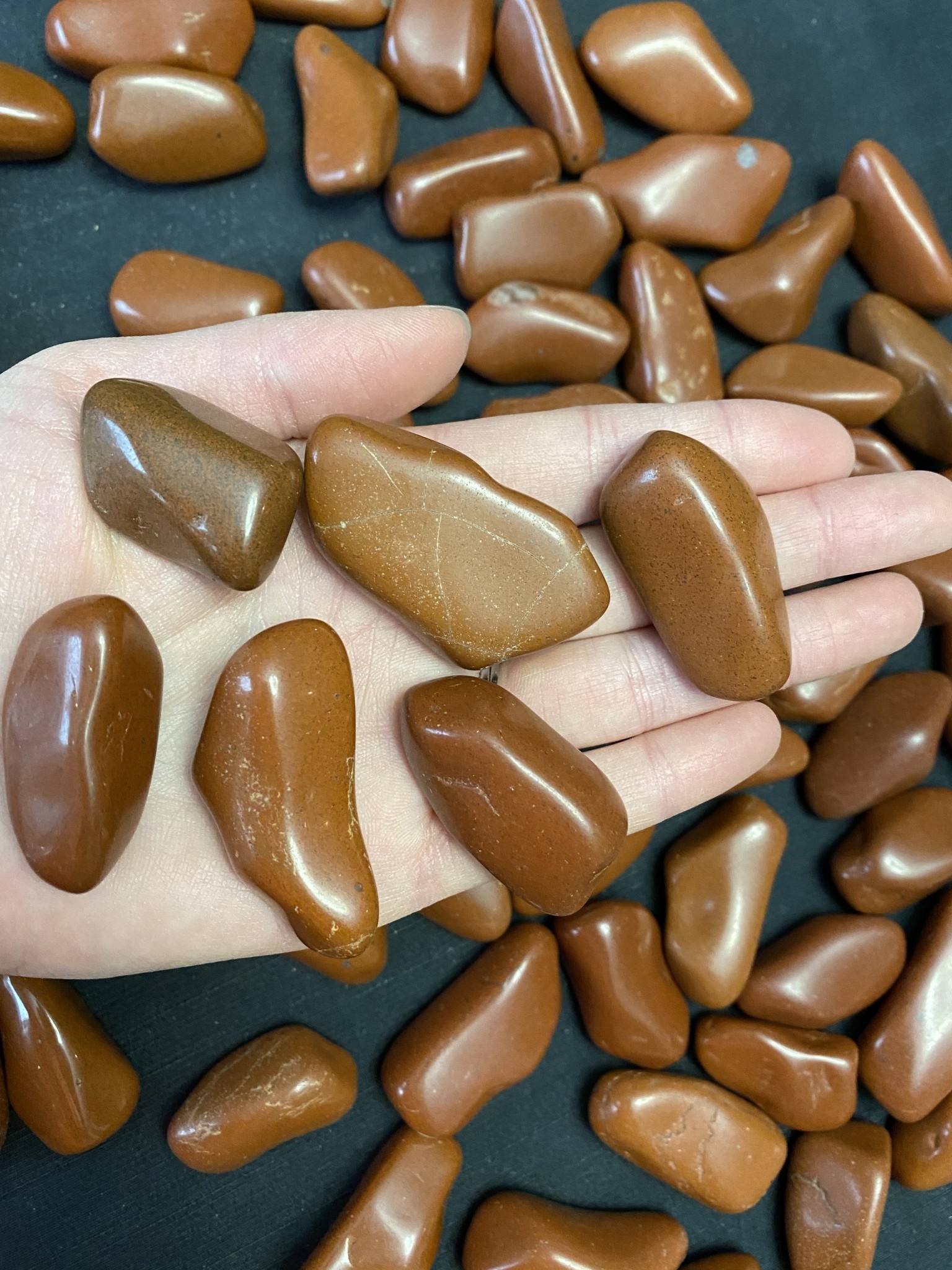 Red Jasper Tumbled Stones, Polished Red Jasper, Grade A; 4 sizes ...