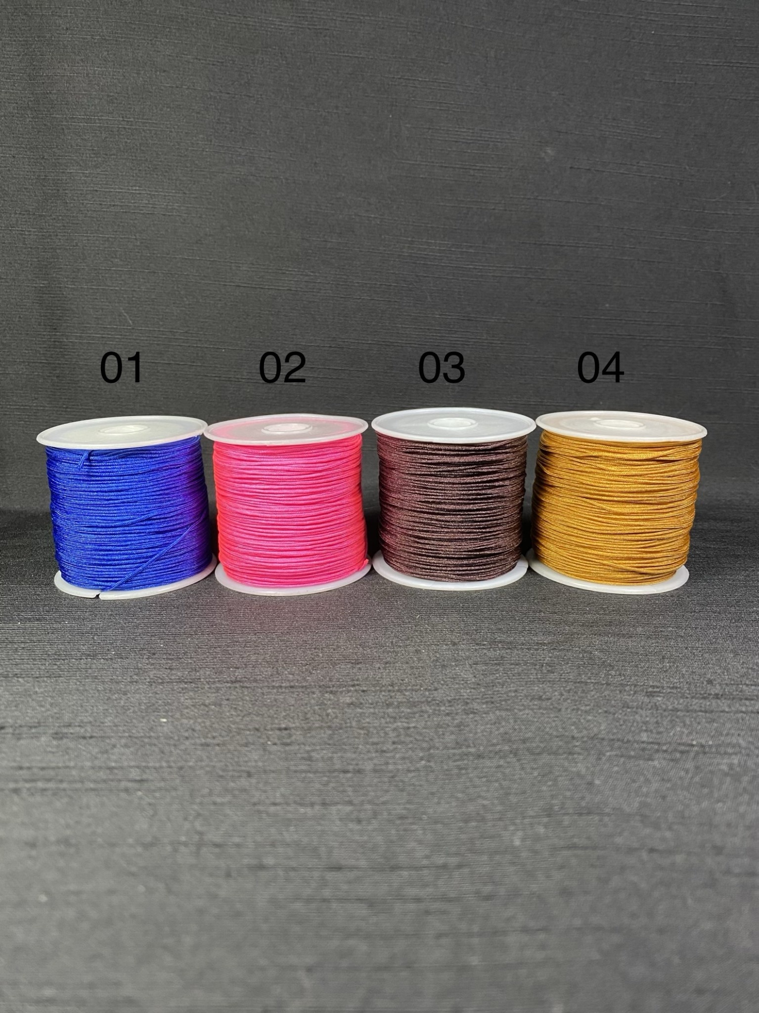 Mala Thread/Cord - 29 Colours - 0.8mm 45MR Roll - The Raw Rock Shop Inc.