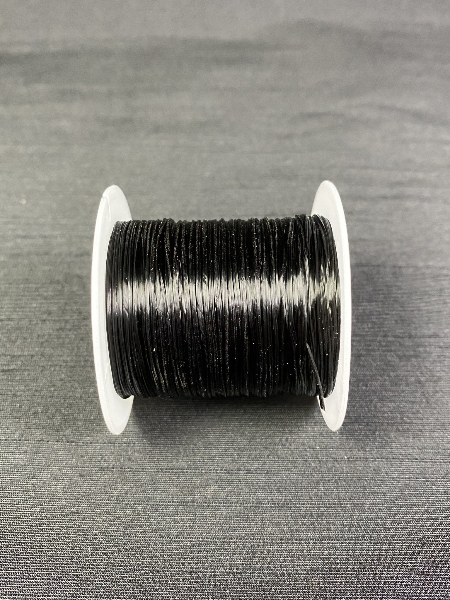 Elastic Fiber Thread Black/White 0.8mm Cord 10mr Roll - The Raw Rock ...