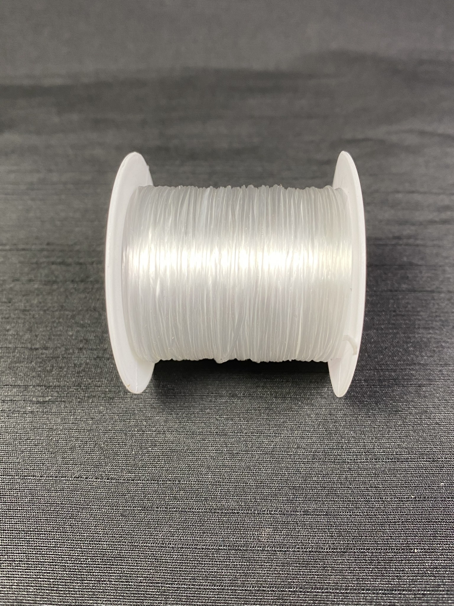 Elastic Fiber Thread Black/White 0.8mm Cord 10mr Roll - The Raw Rock ...