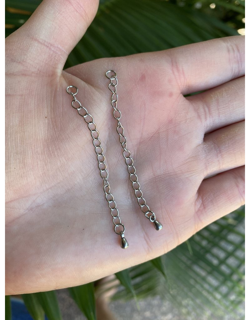 Stainless Steel Chain Extender 5 Pack - The Raw Rock Shop Inc.