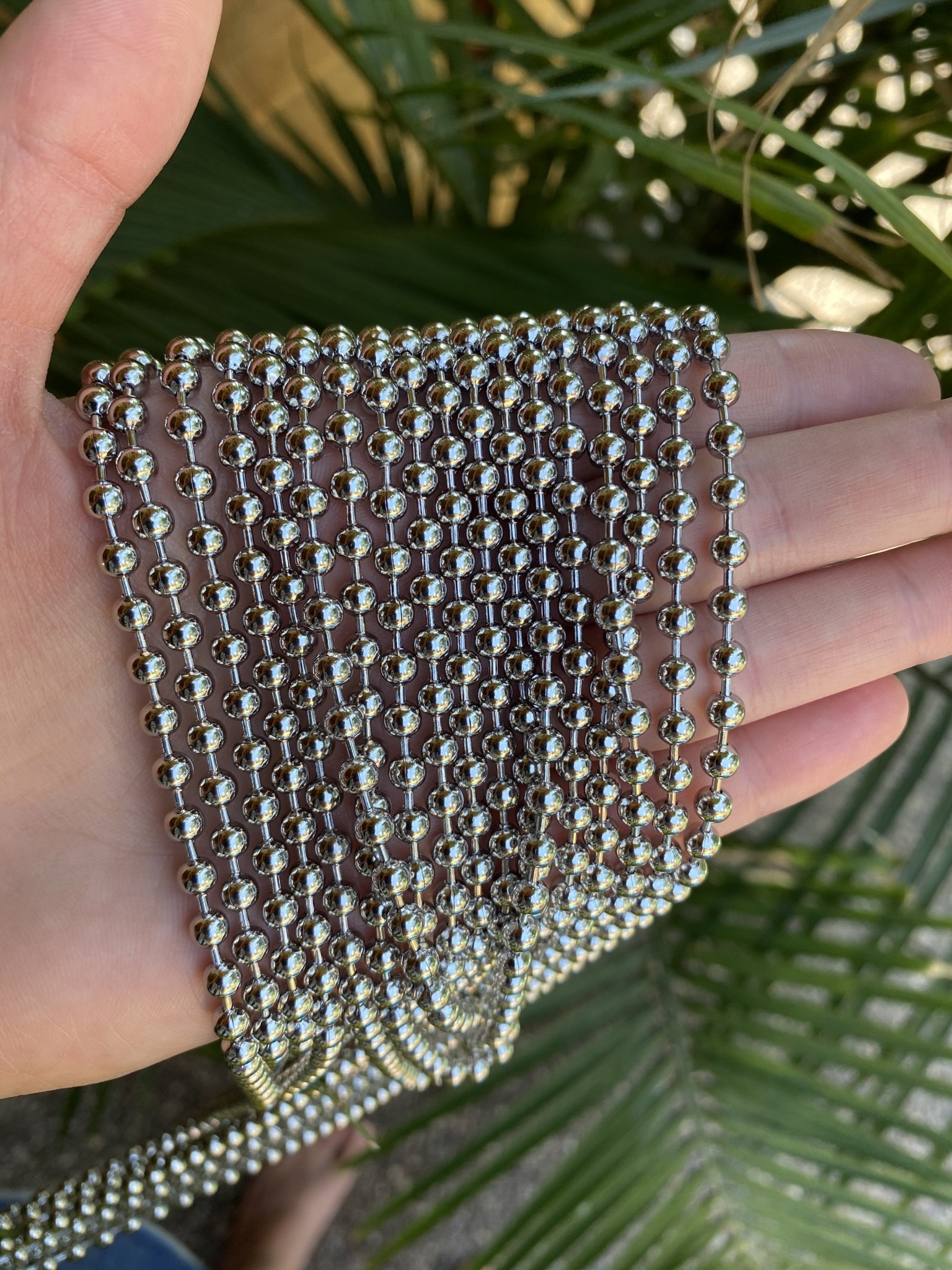 Stainless Steel Ball Chain Soldered, 10 meters - The Raw Rock Shop Inc.