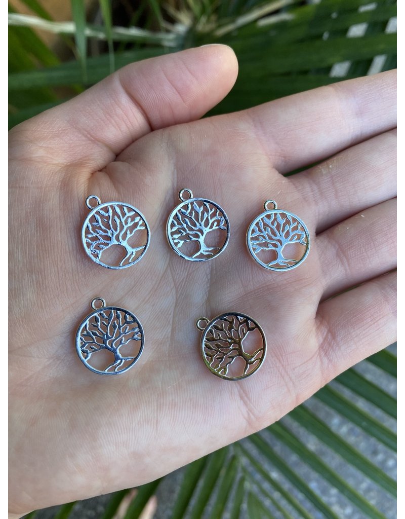 Tree of Life Charm - 3 colours - 18mm x 15mm 5 Pack - The Raw Rock Shop ...