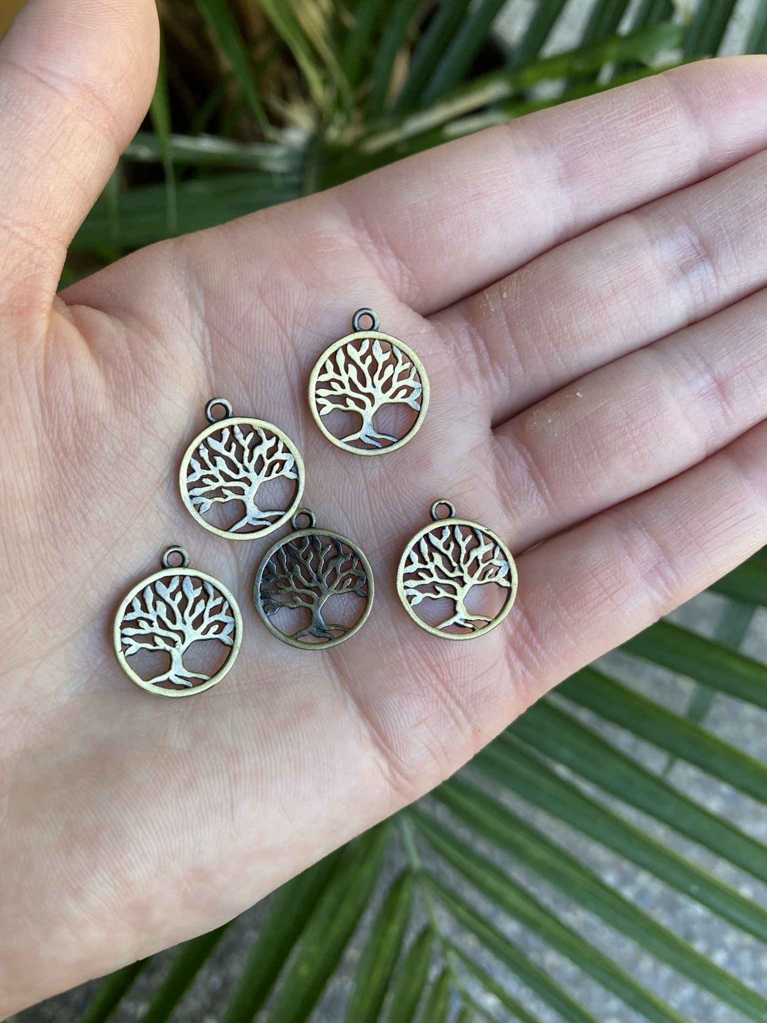 Tree of Life Charm - 3 colours - 18mm x 15mm 5 Pack - The Raw Rock Shop ...