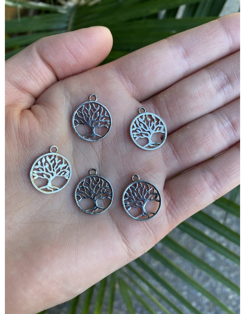 Tree of Life Charm - 3 colours - 18mm x 15mm 5 Pack - The Raw Rock Shop ...