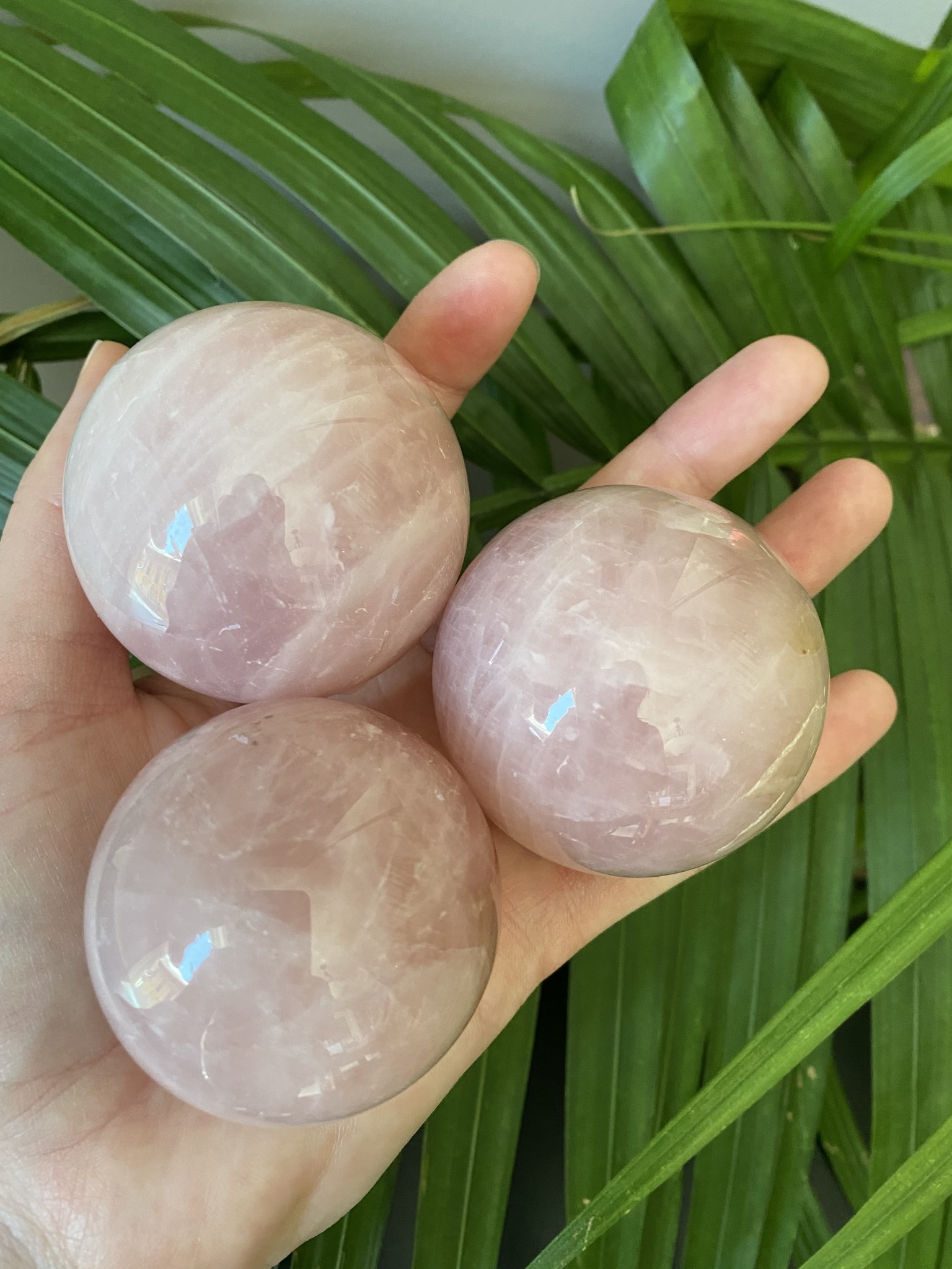 Rose Quartz Sphere, 50-54mm - The Raw Rock Shop Inc.