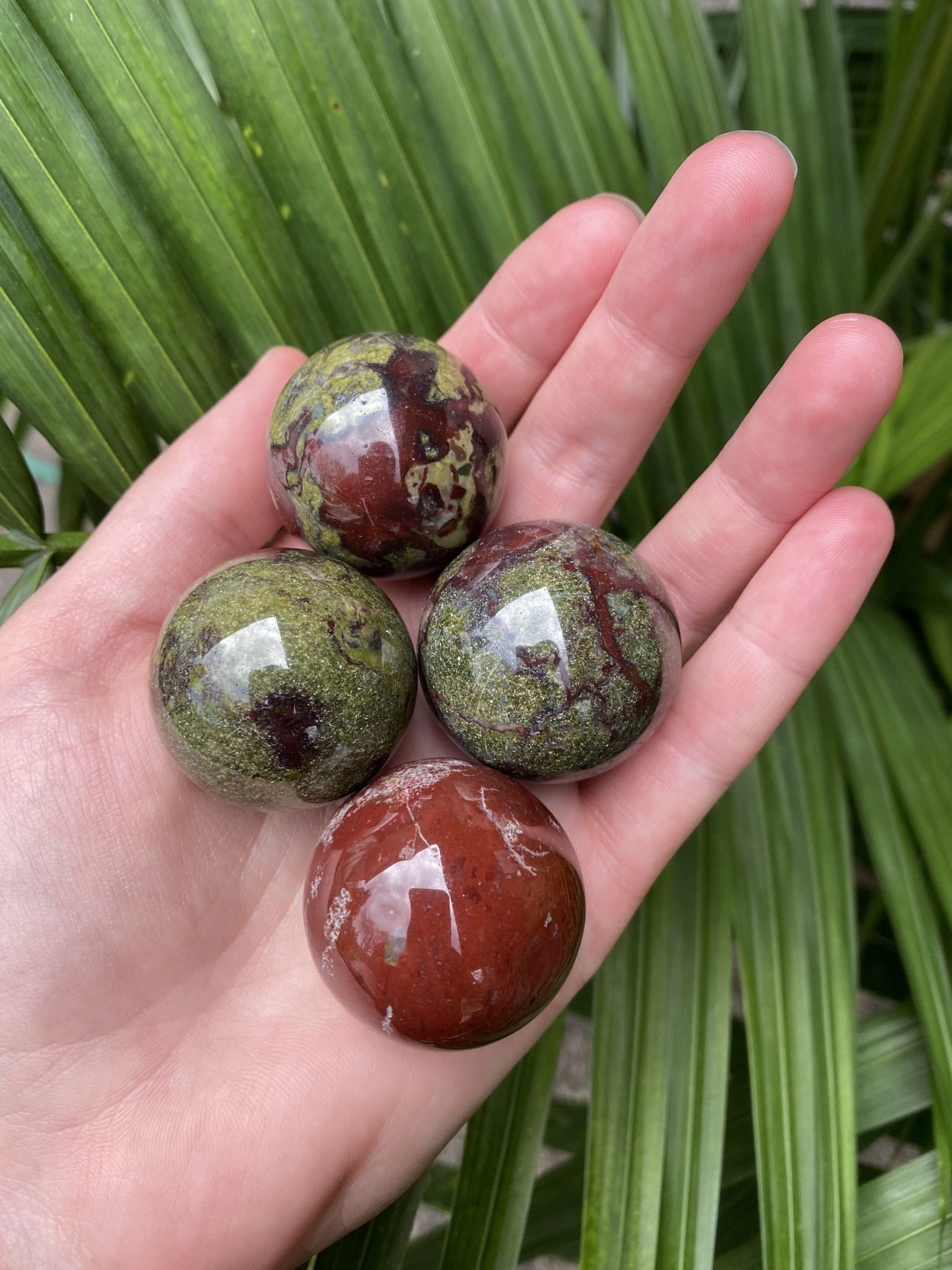 Dragon Blood Jasper Dragon Bloodstone Sphere 30 34mm The Raw Rock Shop Inc