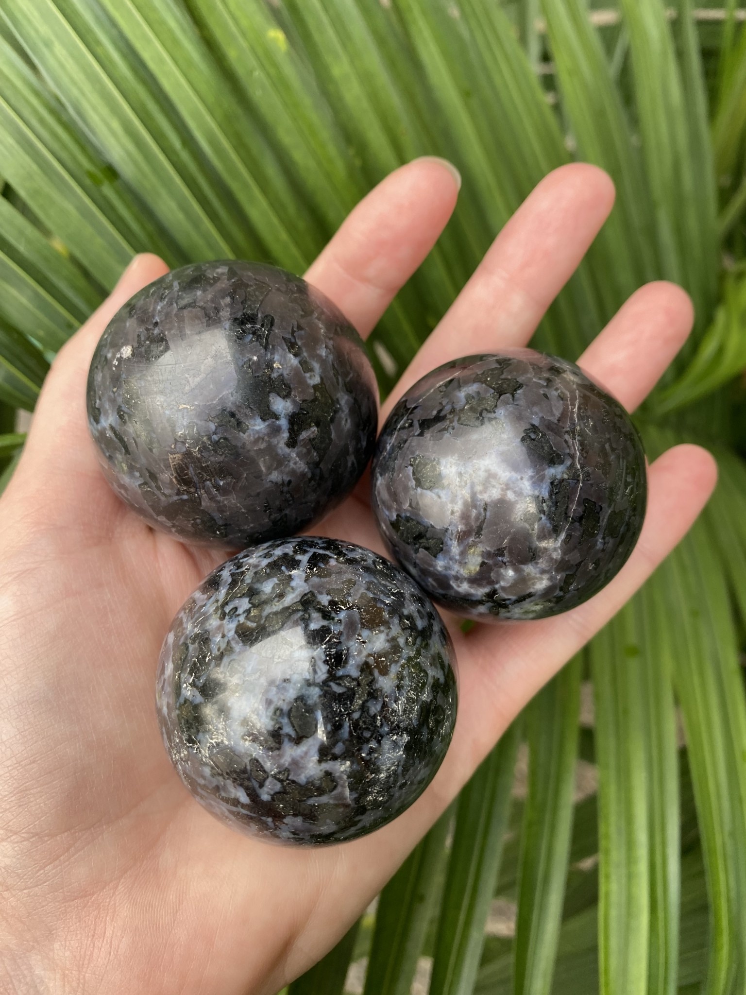 Gabbro Sphere, 45-49mm - The Raw Rock Shop Inc.