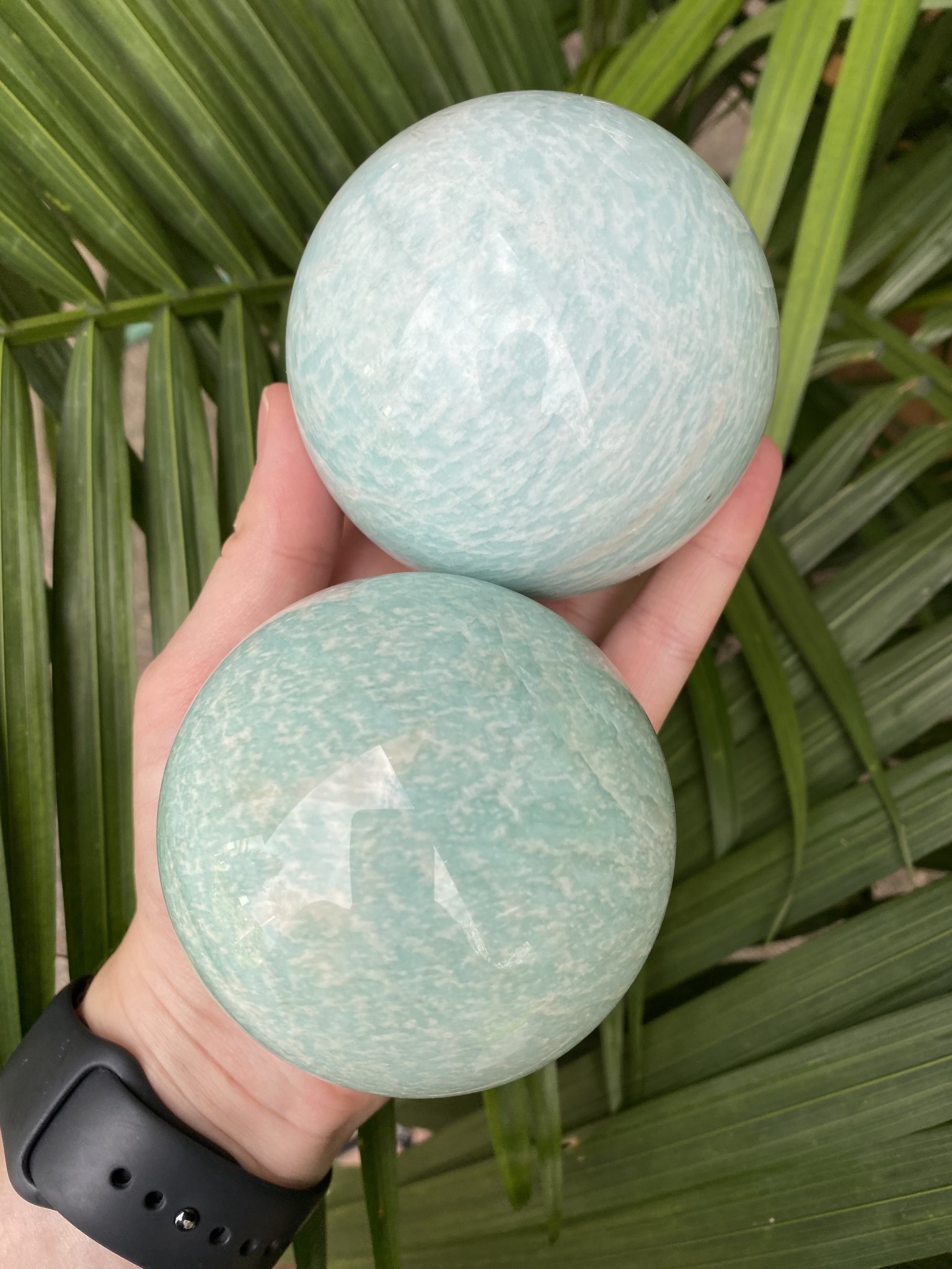 Amazonite Sphere, 75-79mm - The Raw Rock Shop Inc.
