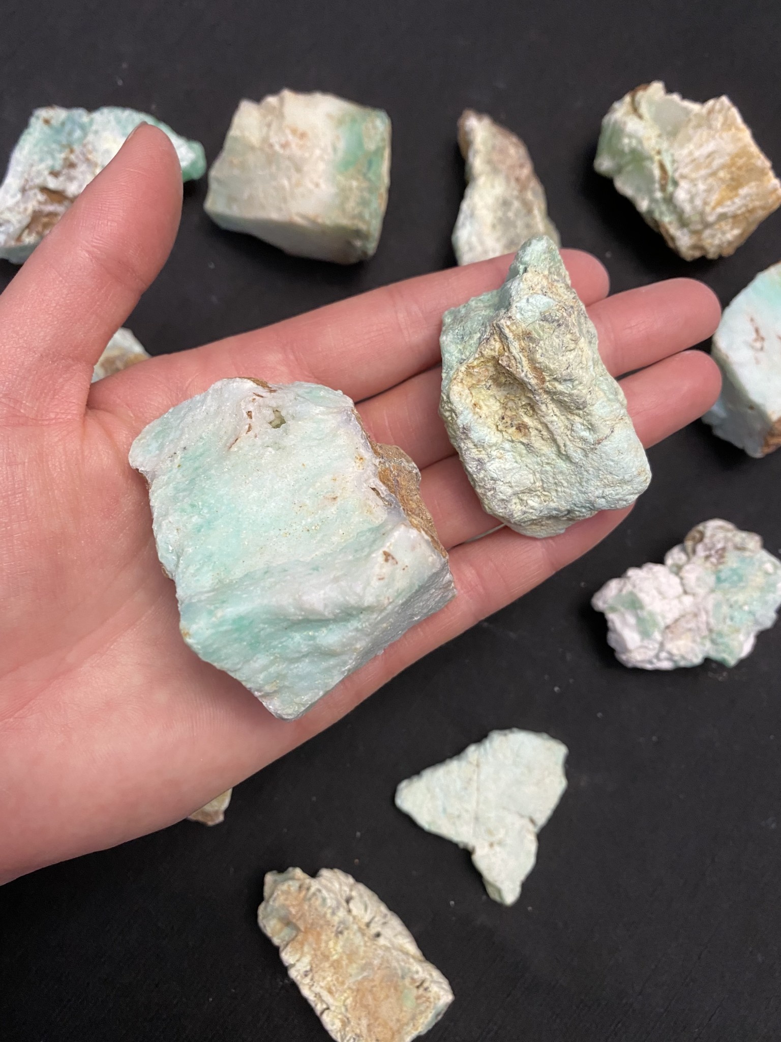 Rough Chrysoprase Size Small 500gr Bulk Pack - The Raw Rock Shop Inc.