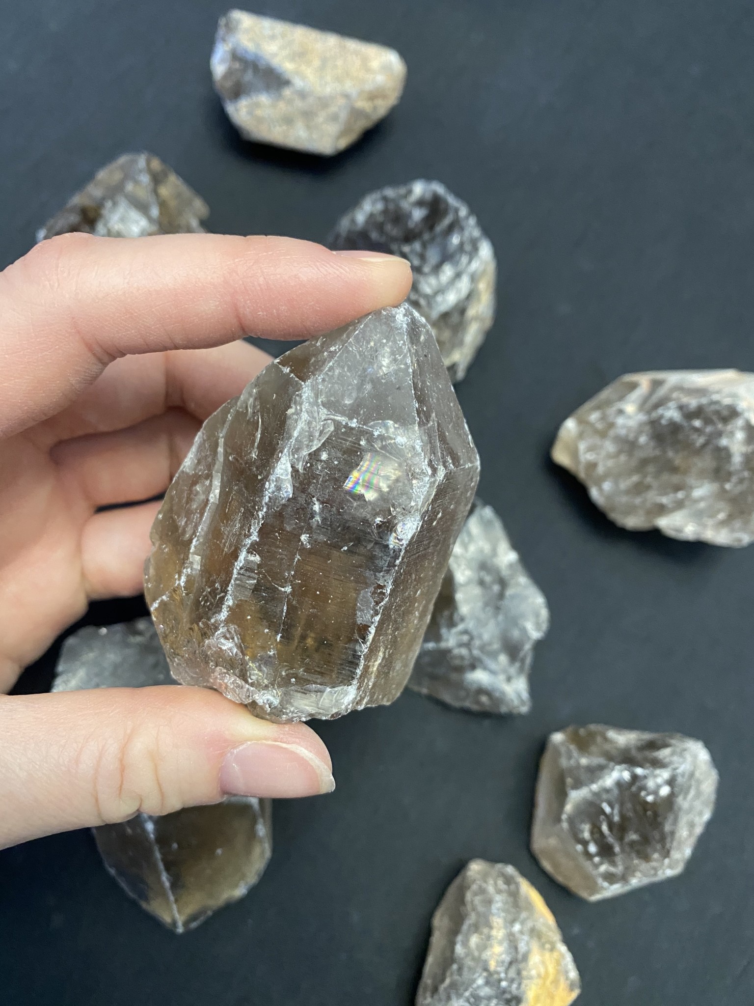 Rough Smoky Quartz Size Small 500gr Bulk Pack - The Raw Rock Shop Inc.