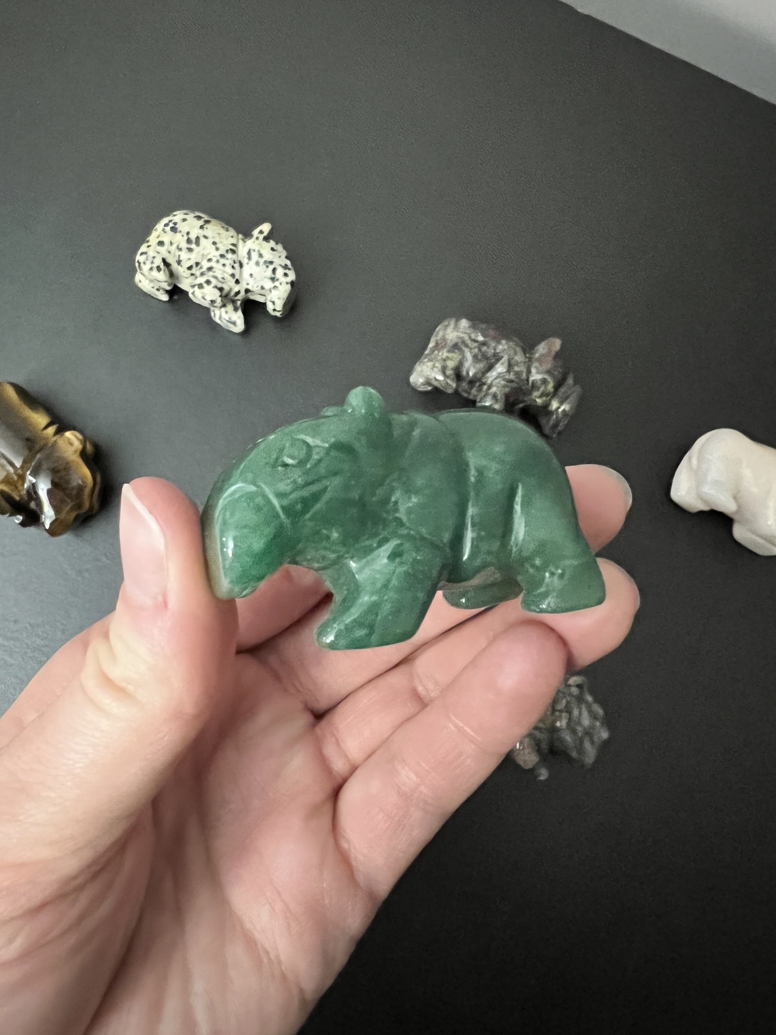 2" Hippo, Low Mouth, Carving, 7 Types - The Raw Rock Shop Inc.