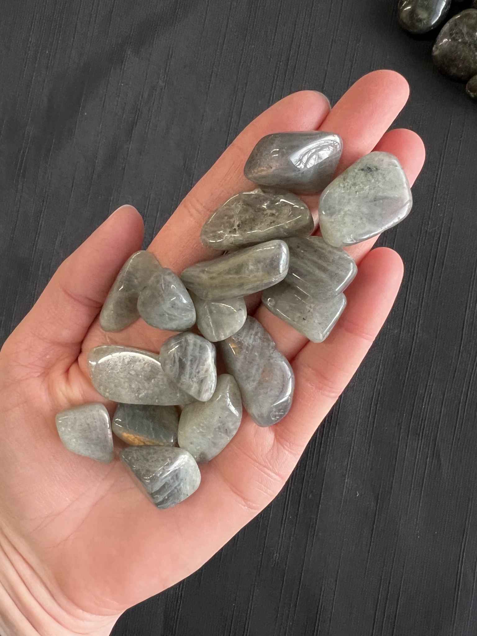 Labradorite Tumbled Stones, Polished Labradorite, Grade A; 3 sizes ...