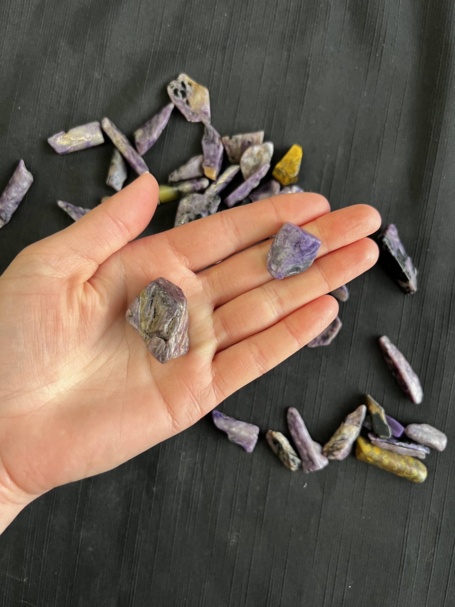 Charoite Tumbled Stones, Polished Charoite, Grade A; 2 sizes available ...