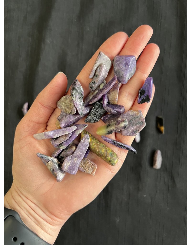 Charoite Tumbled Stones, Polished Charoite, Grade A; 2 sizes available ...