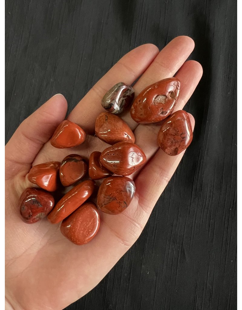Red Jasper Quartz Tumbled Stones, Polished Red Jasper Quartz, Grade A ...