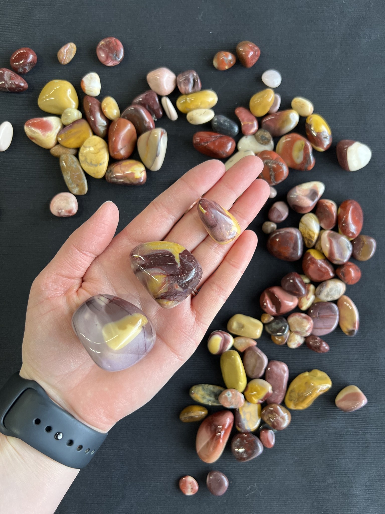 Mookaite Jasper Tumbled Stones, Polished Mookaite Jasper, Grade A; 4 ...