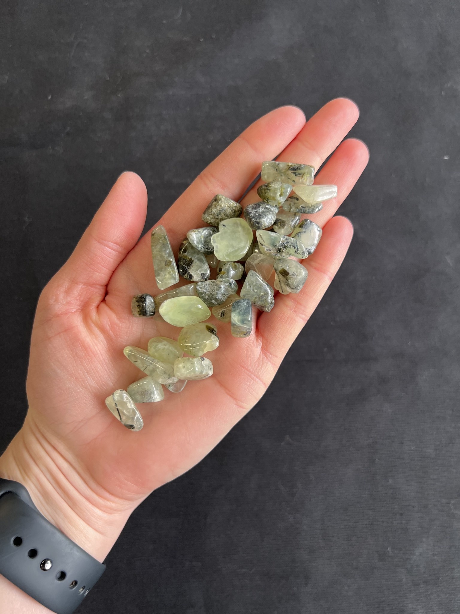 Prehnite Tumbled Stones, Polished Prehnite, Grade A; 3 sizes available ...