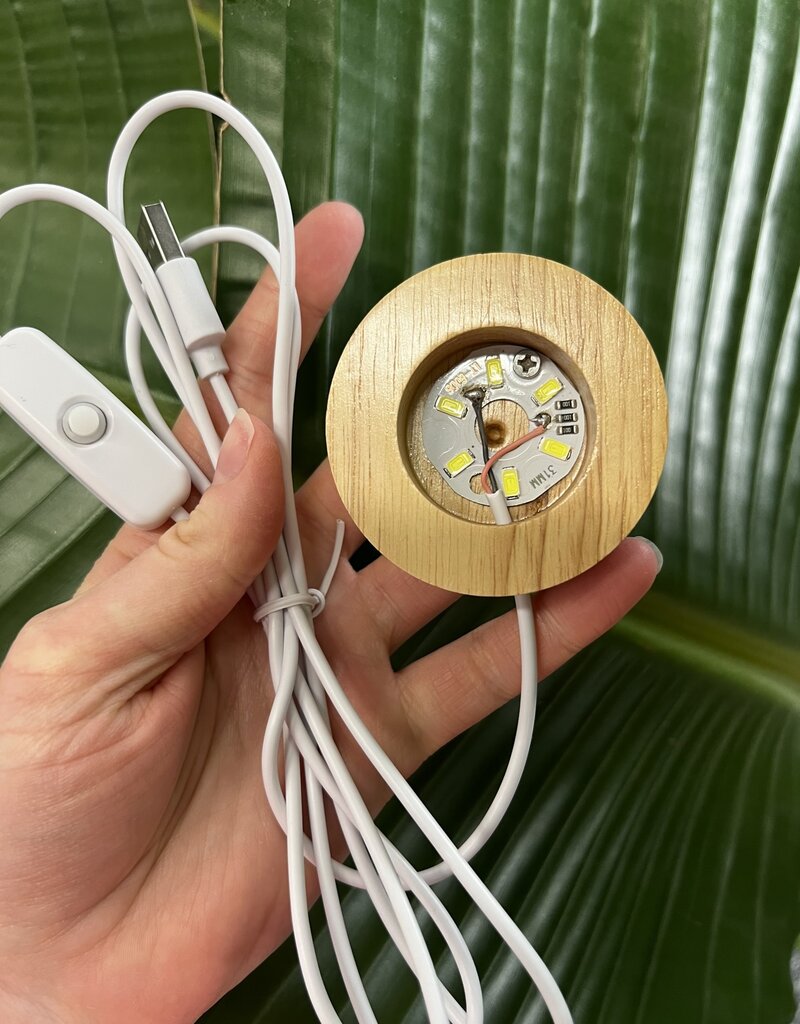 LED Light Base Small - The Raw Rock Shop Inc.