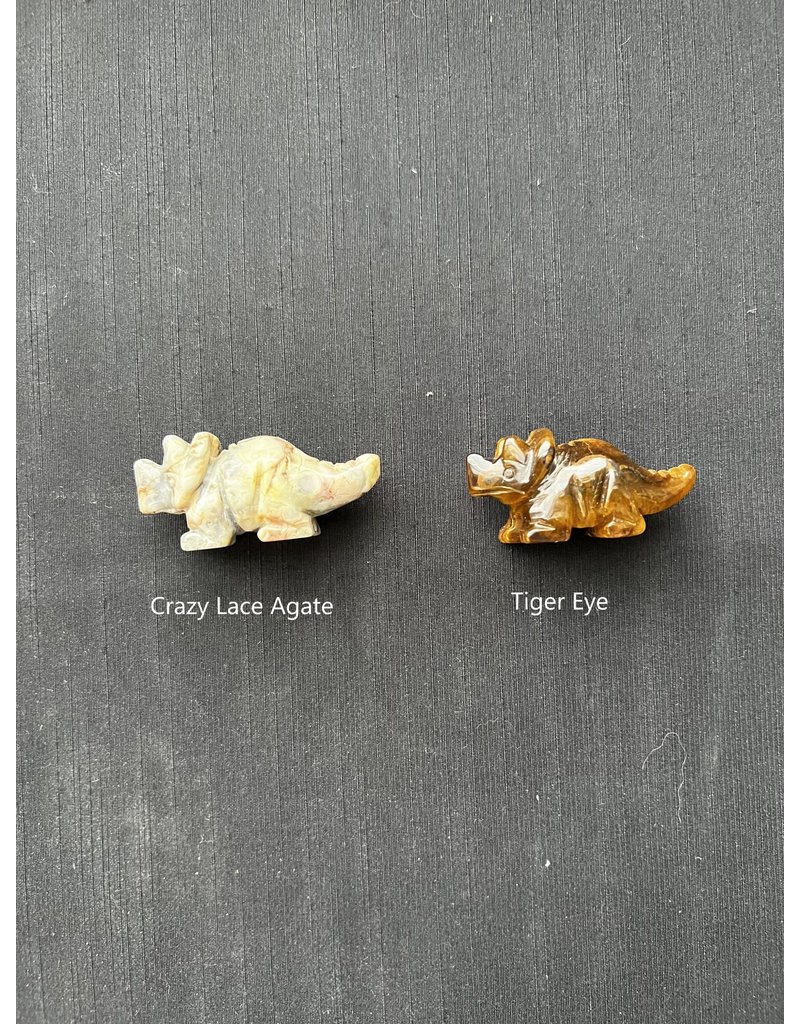 2" Triceratops Carving, 4 Types - The Raw Rock Shop Inc.