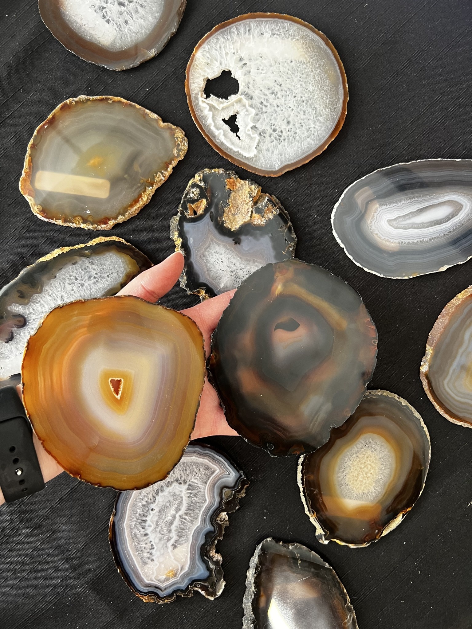 Agate Slice Size #4 Natural - The Raw Rock Shop Inc.