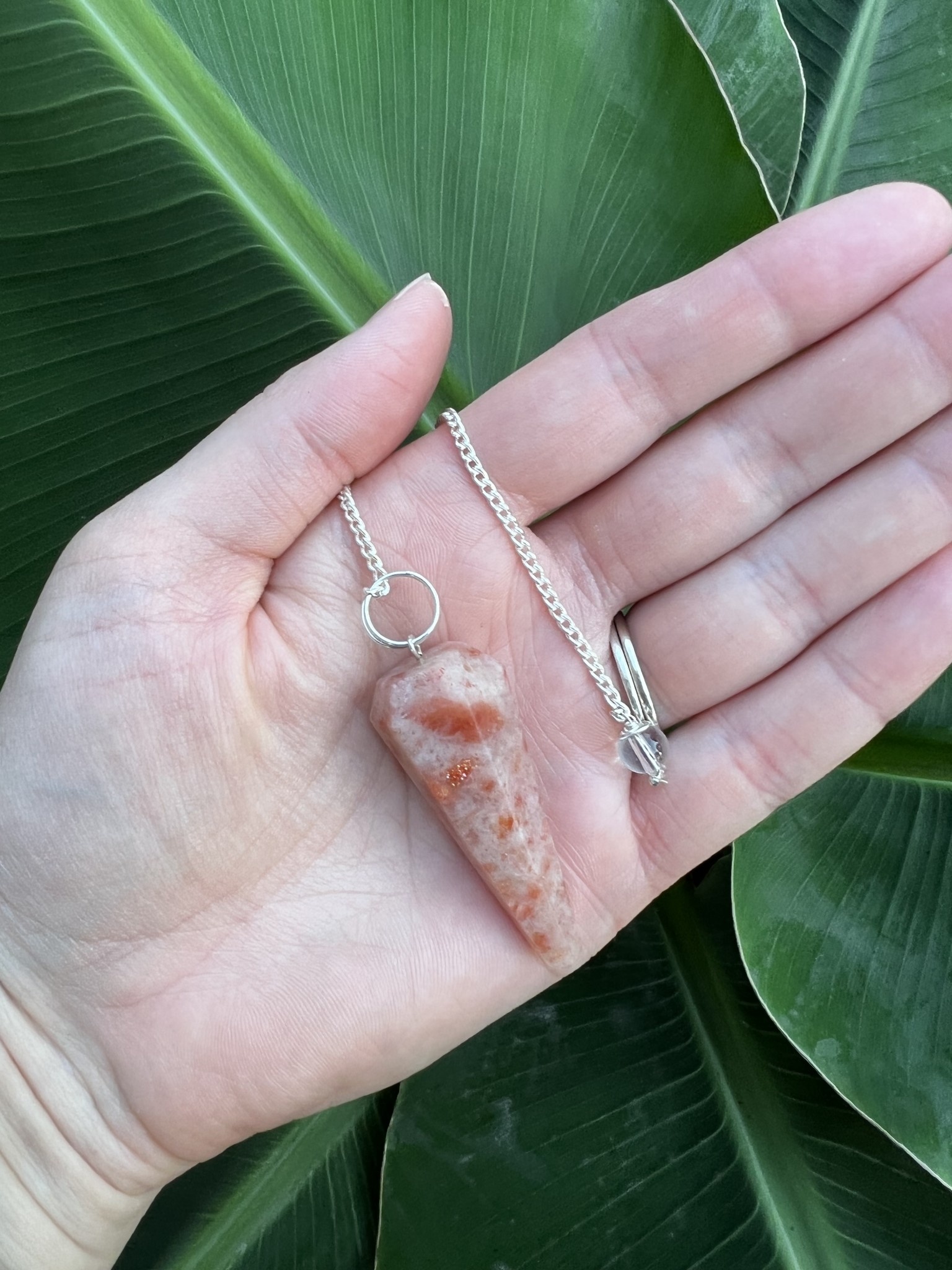 Indian Sunstone Pendulum - The Raw Rock Shop Inc.